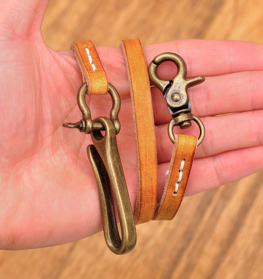 21" Vintage VEG Leather Trucker Biker Jean Trousers Wallet Key Chain ...