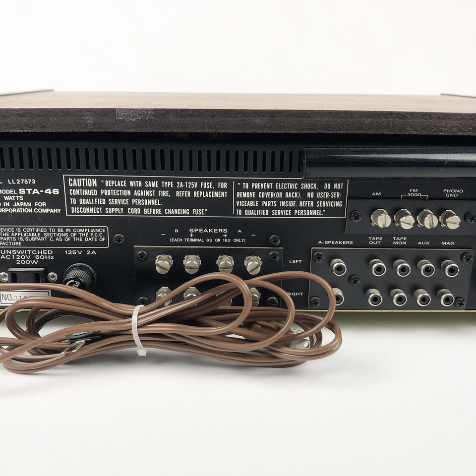 Vintage Realistic STA-46 AM/FM Stereo Receiver (Works, Needs Service ...
