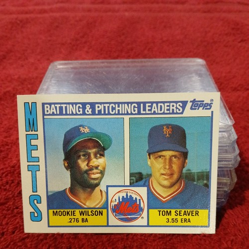 MLB Mookie Wilson/ Tom Seaver 1984 Topps #246 Batting & Pitching Mets ...