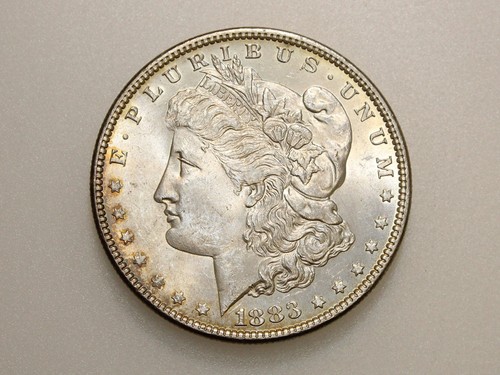 1883-P $1 MORGAN SILVER ONE DOLLAR GEM BU | eBay