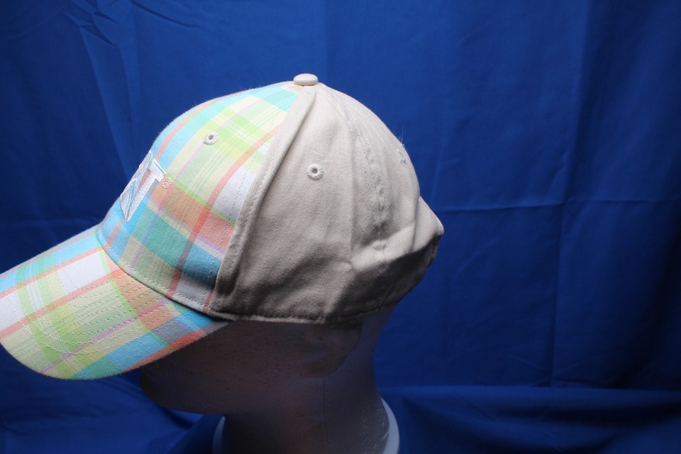 Caterpillar Colorful Plaid Flannel Hat Cap Mesh Teal Logo Cat | eBay UK