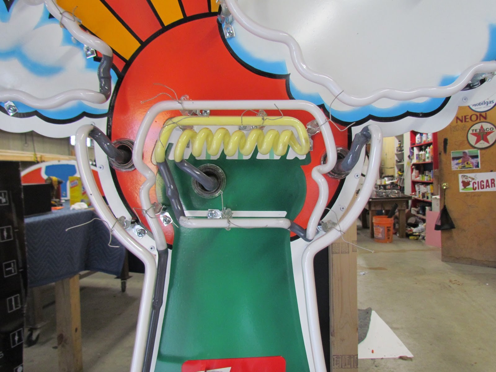 New 7UP " The Uncola" Porcelain Neon Sign 32"W x 72"H | eBay