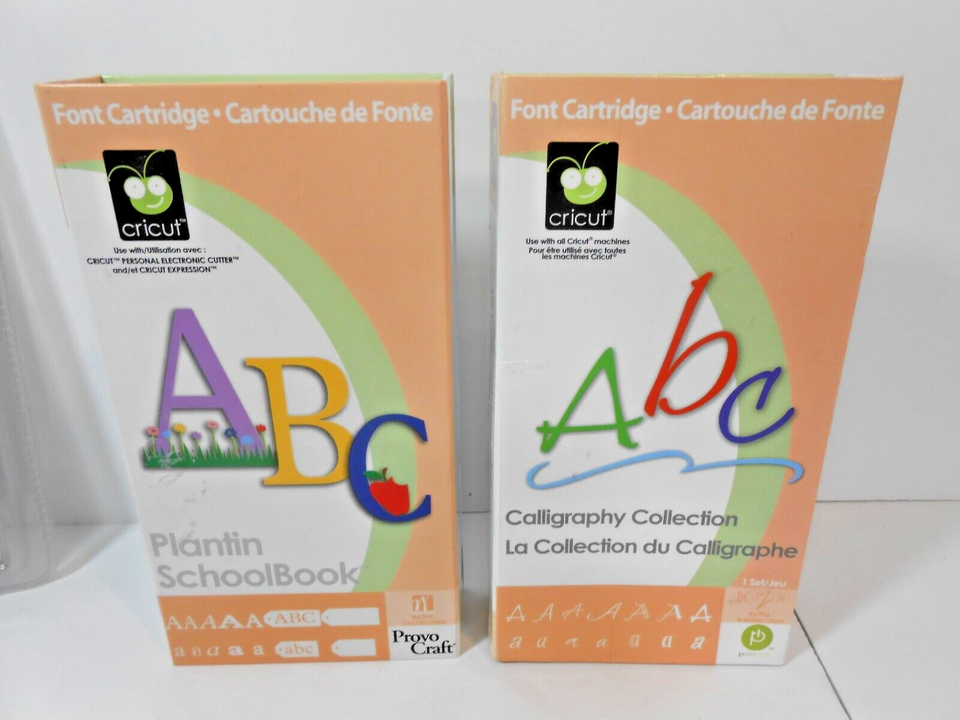 9 Cricut Art Cartridge Sets mixed lot , Craft , Holiday, Fonts & More ...