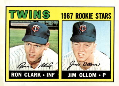 1967 Topps #137 Ron Clark / Jim Ollom RC Minnesota Twins NM-MT | eBay