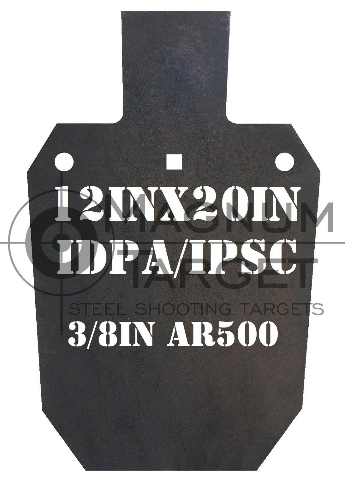 12x20 IDPA AR500 Gong Shooting Target - 3/8in Rifle Target - 1pc. Steel ...