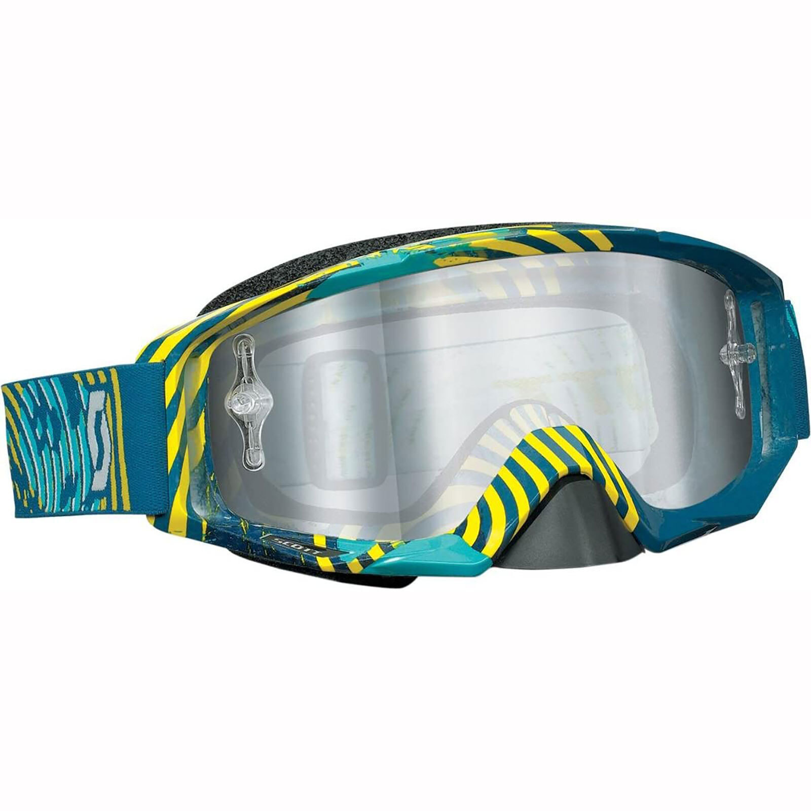 Scott Adult Tyrant Snowmobile Green/Yellow/Silver Chrome One Size ...