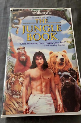 The Jungle Book Live Action VHS Disney's Rudyard Kipling Clamshell | eBay