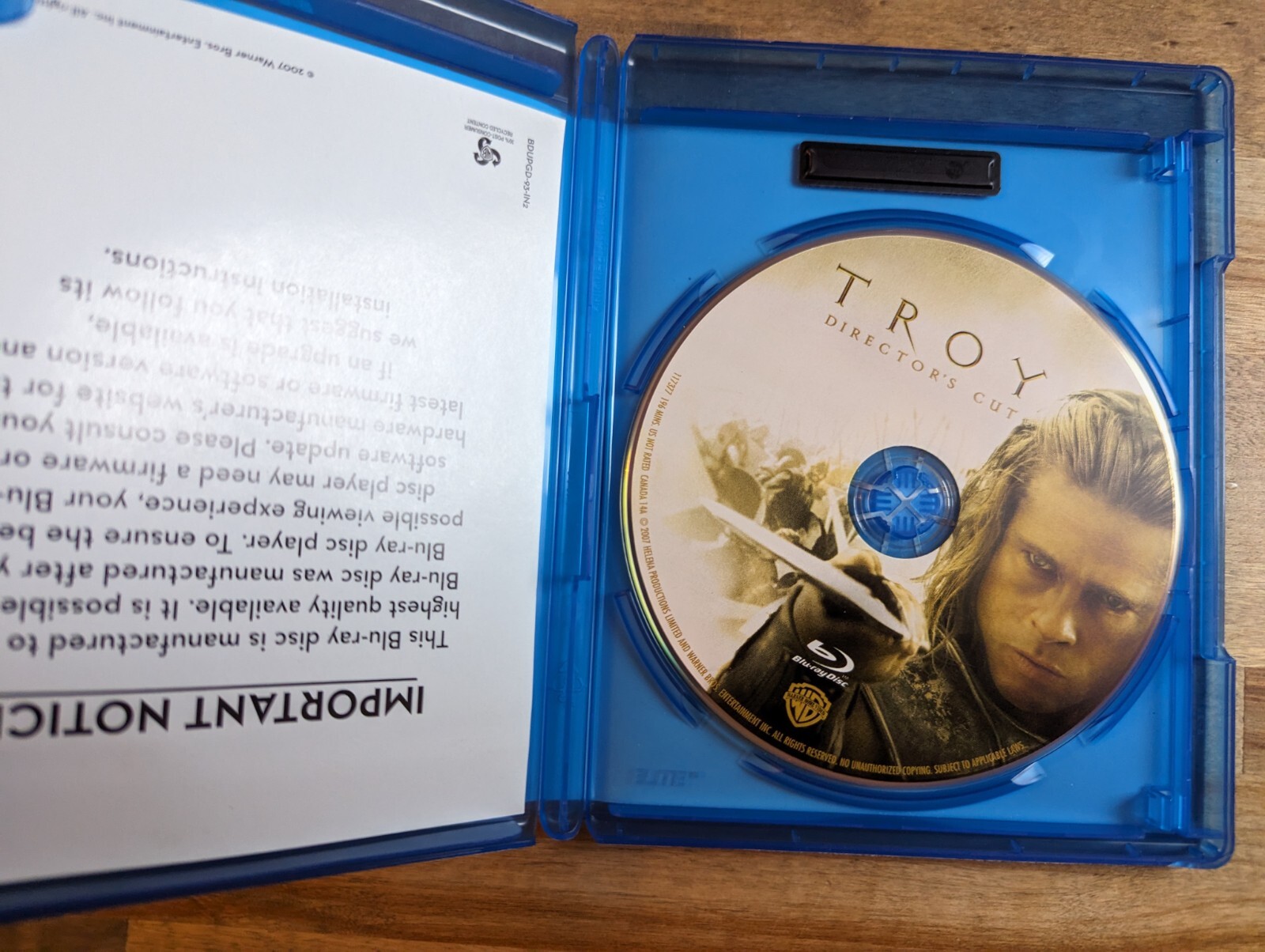 Troy (Blu-ray Disc, 2012, Directors Cut) - Français / English Brad Pitt ...