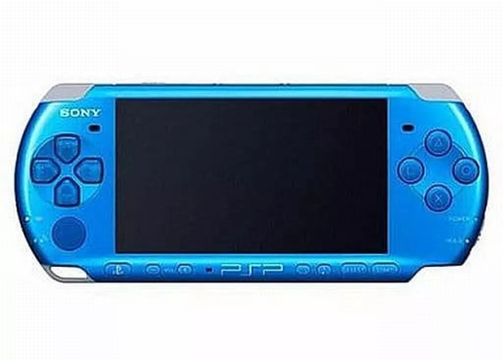 Psp Hard Main Unit Vibrant Blue Psp-3000Vb Condition Ac Adapter Power ...