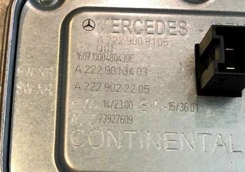 OEM 2015 2016 2017 MERCEDES COUPE S550 S63 S65 HEADLIGHT CONTROL UNIT ...