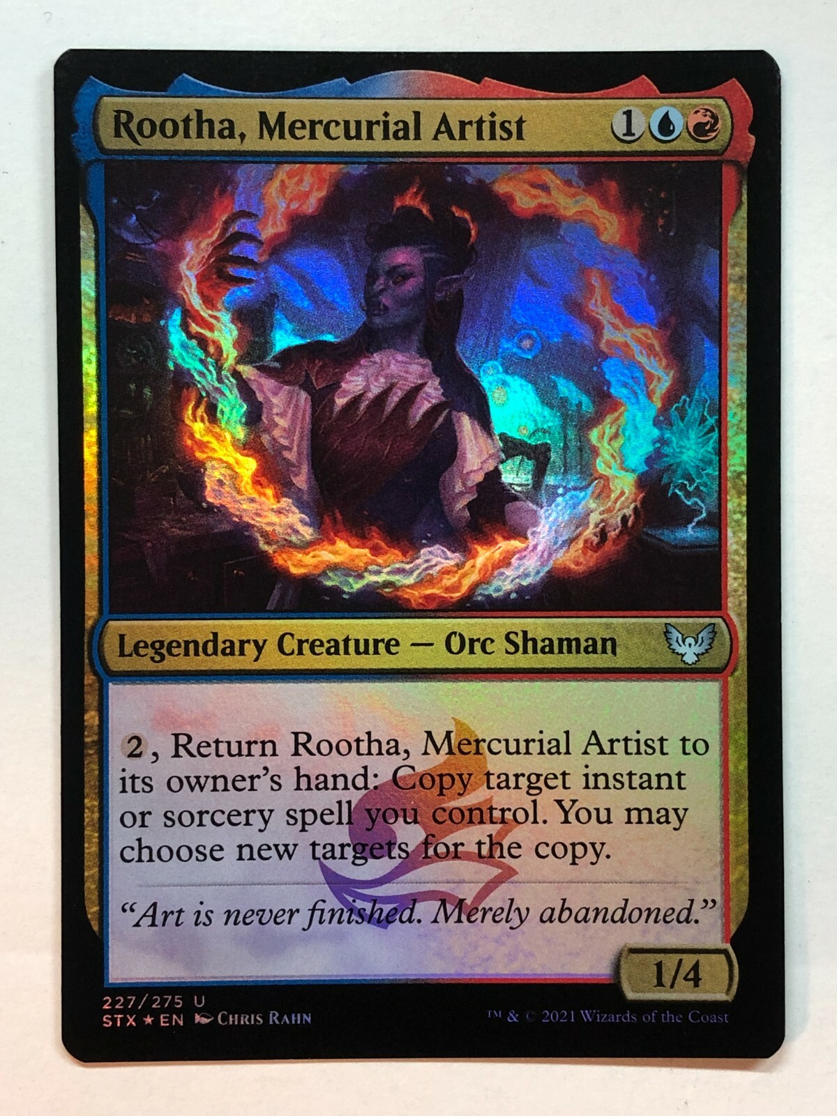 MTG Rootha, Mercurial Artist Strixhaven: School of Mages 227/275 Foil ...