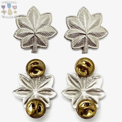 VIETNAM WAR ARMY LIEUTENANT COLONEL RANK COLLAR INSIGNIA V-21 VANGUARD ...