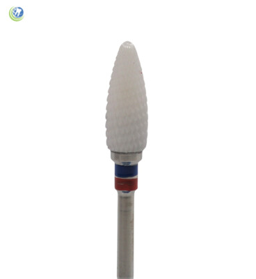 Dental Lab Solid White Zirconia Ceramic Bur Micromotor HP Cutter Polish ...