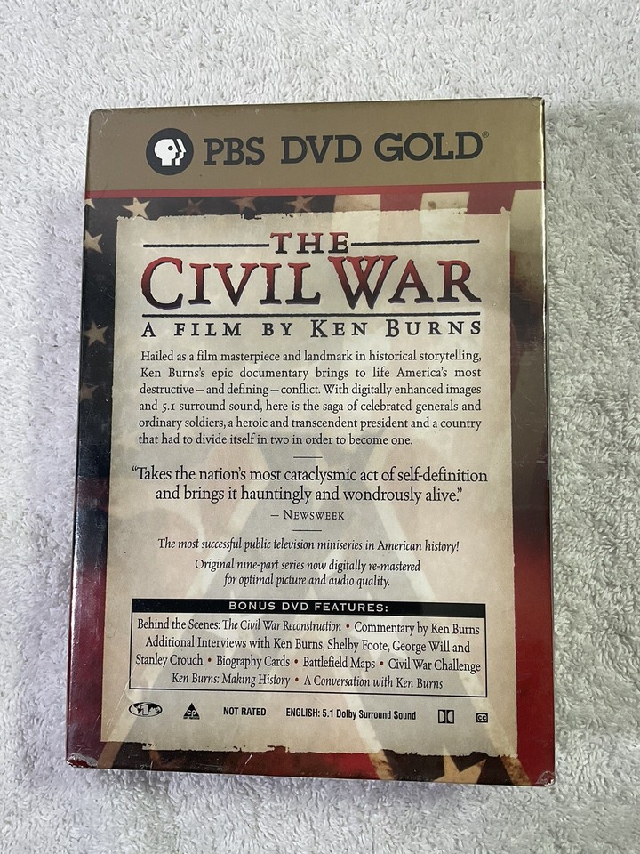 THE CIVIL WAR A film by Ken Burns Anniversary Edition PBS [DVD, 6-Disc ...