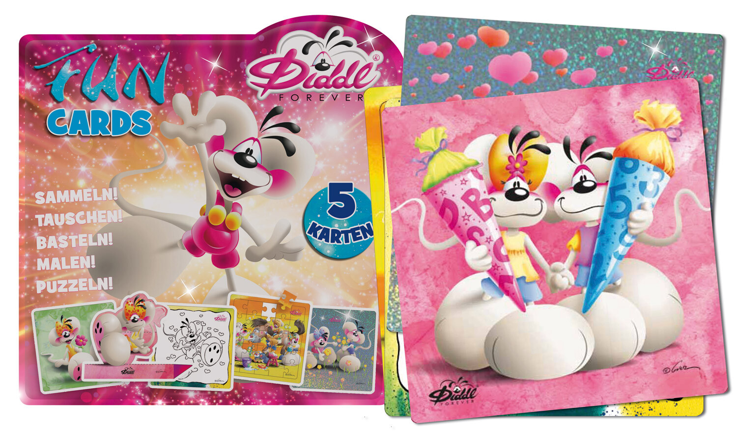 DIDDL Fun Cards • Activity Puzzle, Ausmalkarte, Postkarte uvm.-16er ...