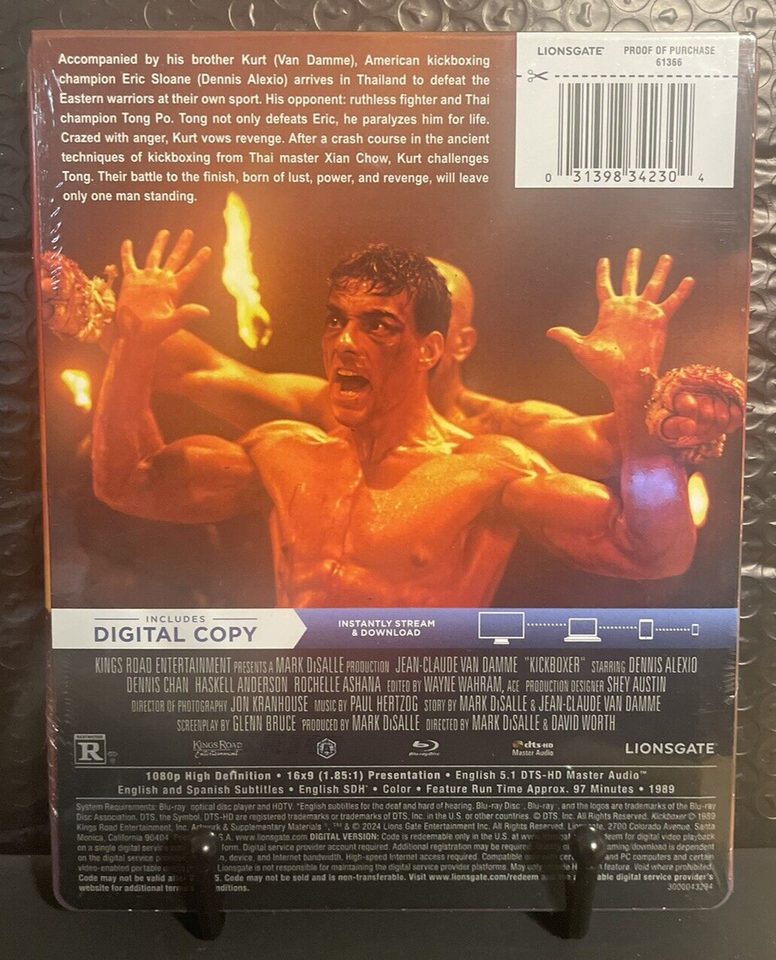 KICKBOXER (BLU-RAY + DIGITAL* - EXCLUSIVE STEELBOOK™ EDITION ...