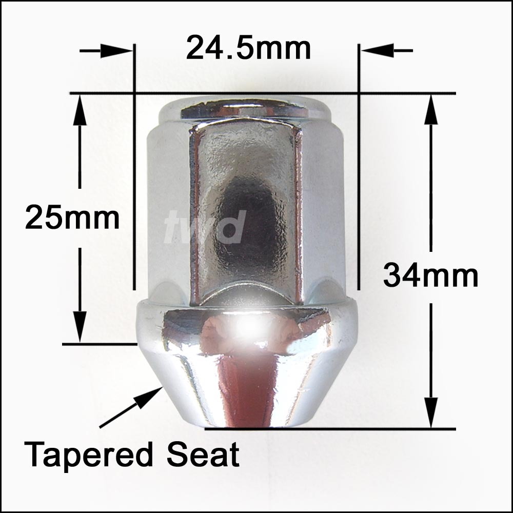 16 x ALLOY WHEEL NUTS FOR MAZDA (19MM HEX) M12x1.5 LUG STUD BOLT SET ...