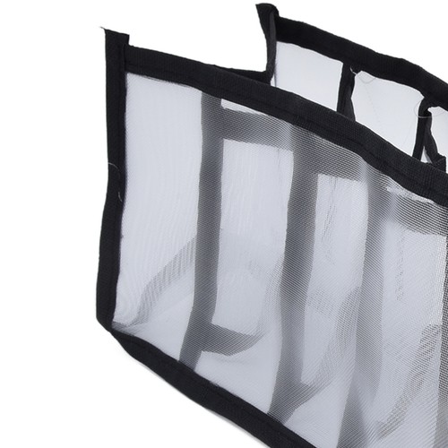 7 Cells Mesh Bras Storage Box Multi Purpose Foldable Drawer Divider For ...