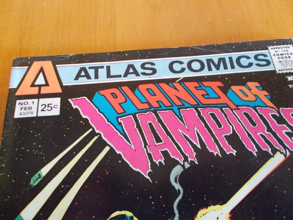 ATLAS COMIC BOOK #1 "Planet of Vampires" from 1975 ~ Broderick & Neil ...