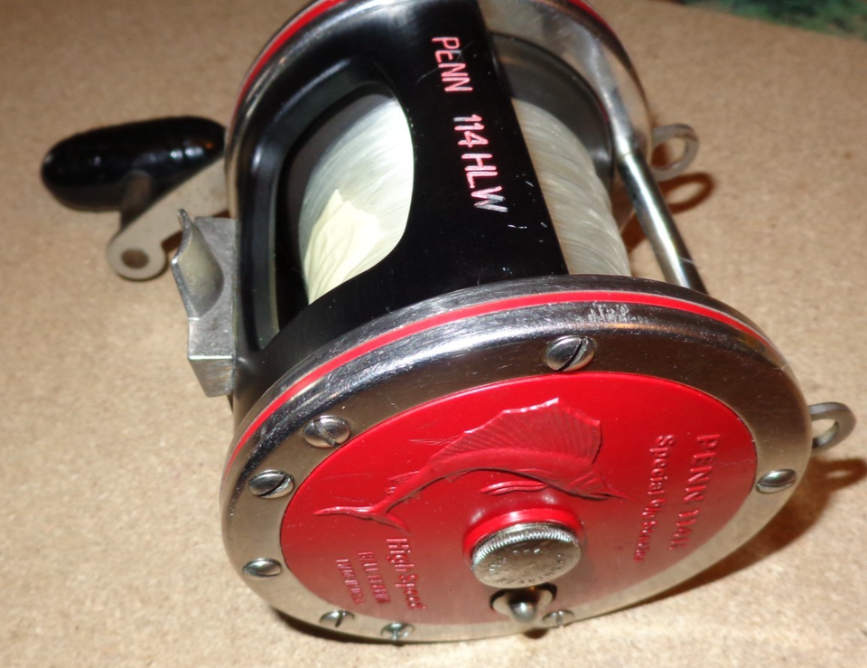 Used Penn Senator 114HLW 6/0 Wide Right-Handed Fishing Reel 114 HLW (#3 ...