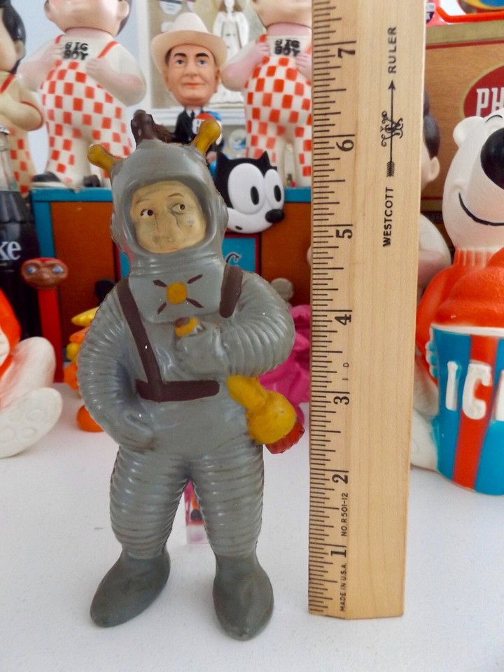 VINTAGE 1950'S ULTRA-RARE SPACEMAN HARD RUBBER ADVERTISING DISPLAY ...
