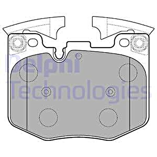 DELPHI Disc Brake Pad Set For BMW BUICK X3 X4 X5 Lesabre F90 G01 ...