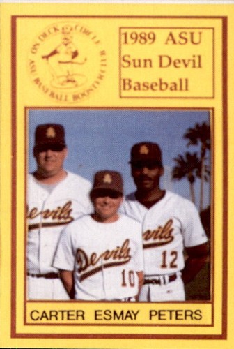 1989 Arizona State Boosters #5 Kendall Carter Tim Esmay Ricky Peters ...