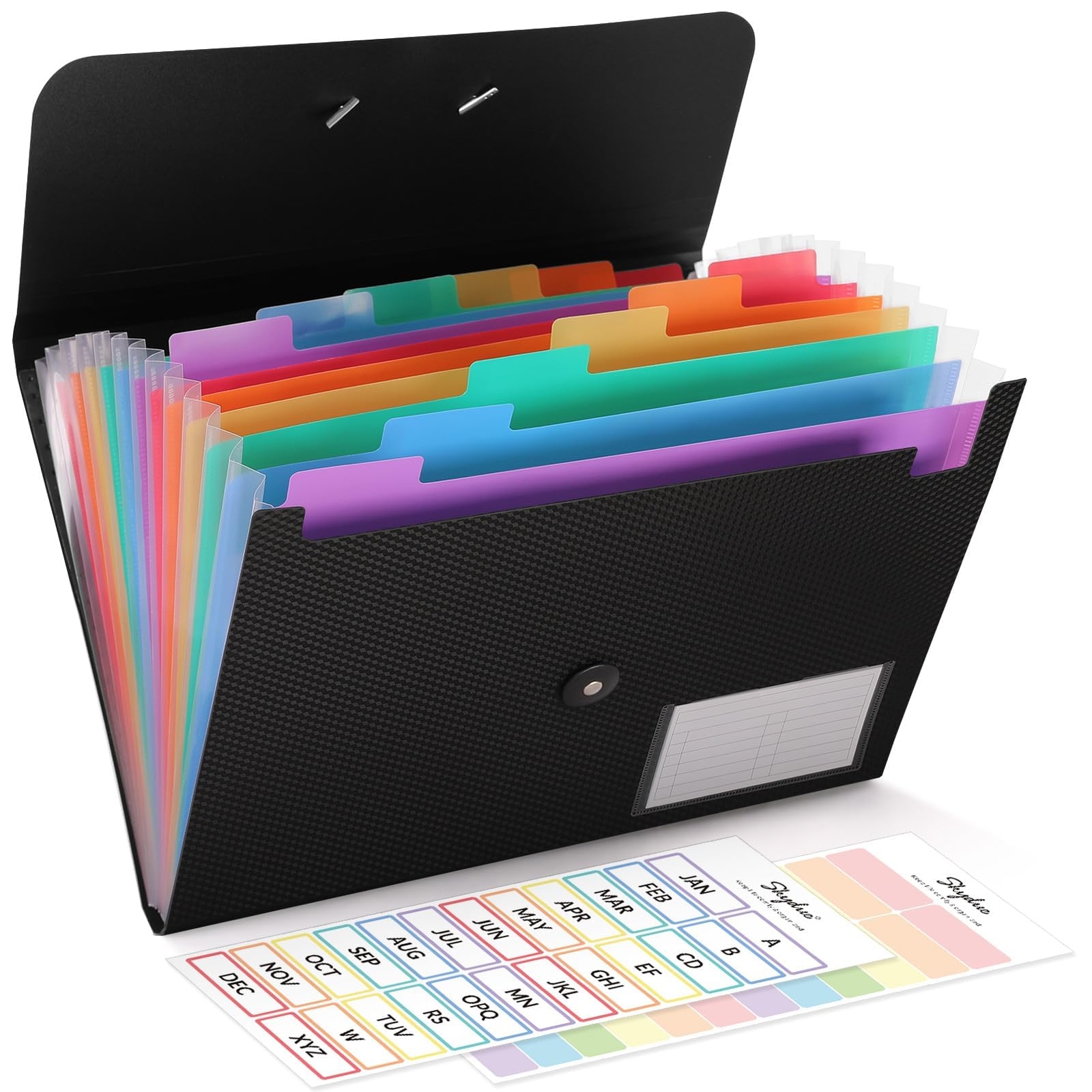 13 Pockets Receipt Organizer Small Accordion File Folder for Check ...
