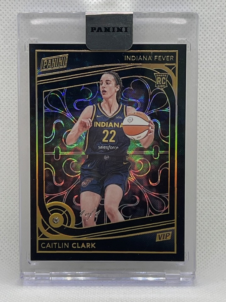 2024 PANINI THE NATIONAL VIP Diamond Gem RC CAITLIN CLARK 1/1 *RARE* | eBay