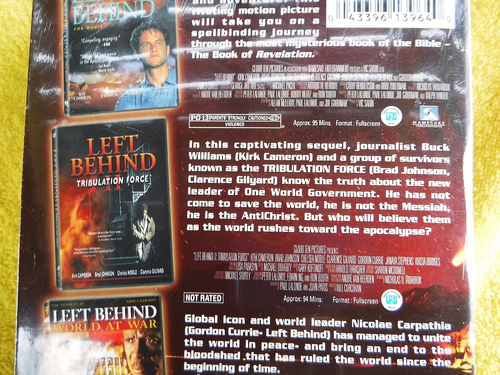 NEW/SEALED 3 DVD SET! LEFT BEHIND TRILOGY COLLECTION! 1-3, 2 PG13, 1 NR ...