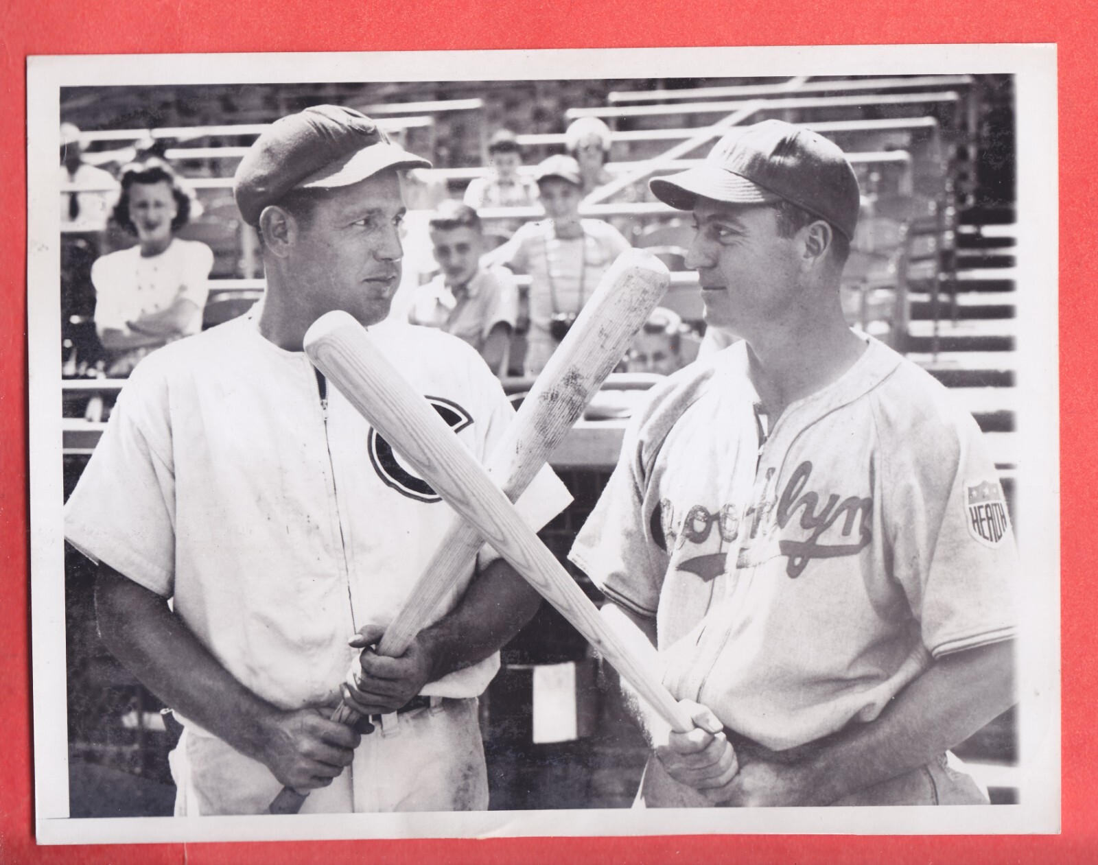 1943 BROOKLYN BILLY HERMAN, + CUBS BILL NICHOLSON TYPE 1 GLOSSY | eBay