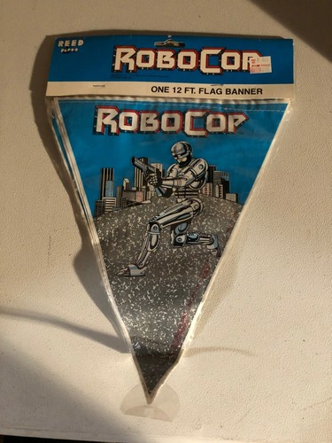Vintage Robo Cop One 12 Ft. Flag Banner Classic Action Sci Fi Reed ...