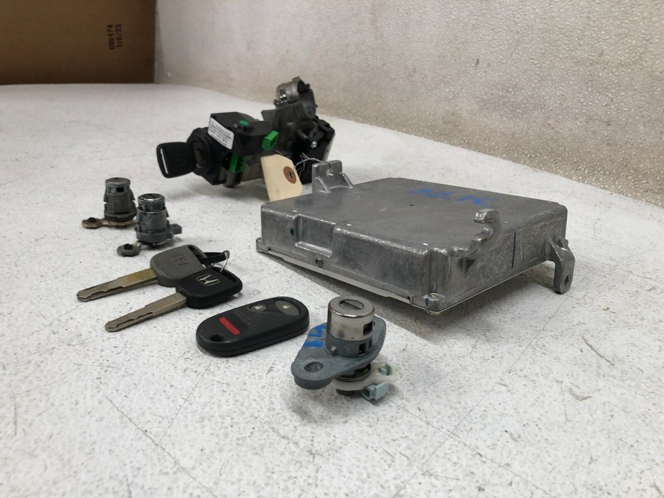 2003-2004 Honda Element Auto Trans AWD ECU Ignition Key Set Engine ...
