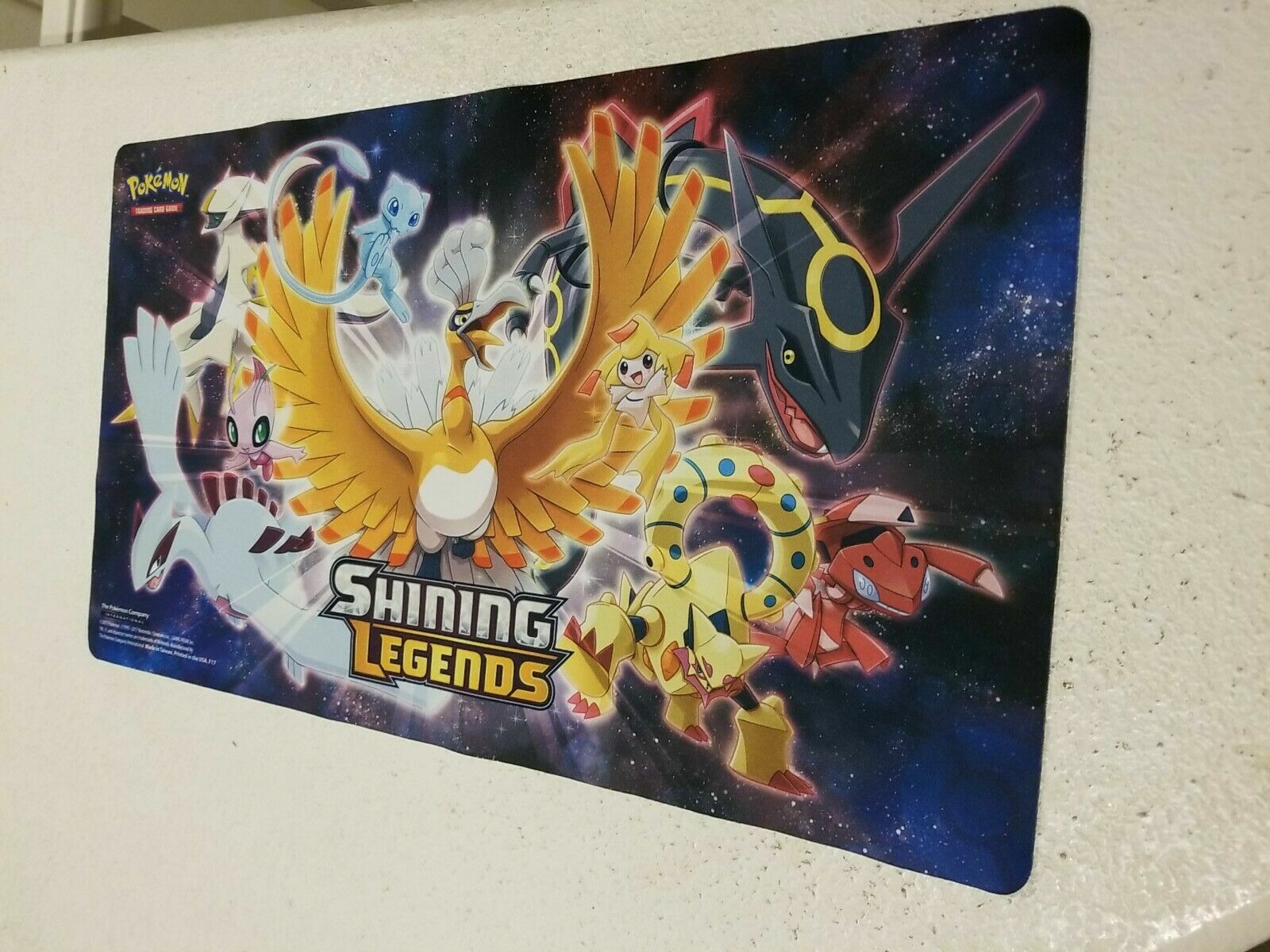 New Shining Legends Collection Playmat Play Mat TCG CCG HO OH Lugia Mew ...