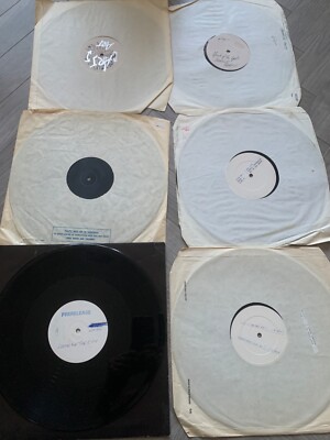 Lot of 6 White Label 12 inch VARIOUS some names others not | eBay UK
