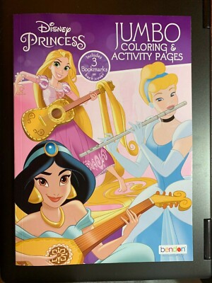 DISNEY PRINCESS JUMBO COLORING & ACTIVITIES BOOK NEW GIRL FUN ...
