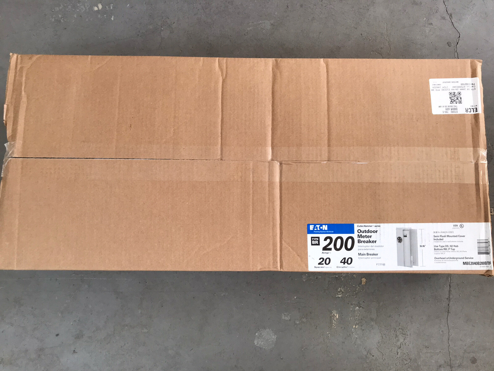 Eaton MBE2040B200BTF Meter Breaker Type BR 200A-120/240V | eBay