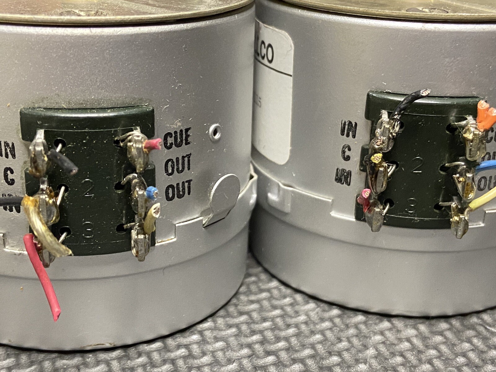 pair Shallco dual 10k ohm big-body rotary pot audio attenuators exc ...