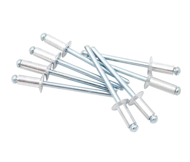 15977 4-4.8M Aluminum Steel Blind Rivet Head Pop Open Type Multi Size ...