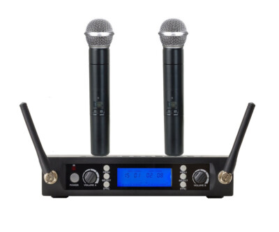 Pro Wireless Microphone UHF Radio Vocal Set High-performance Cordless ...