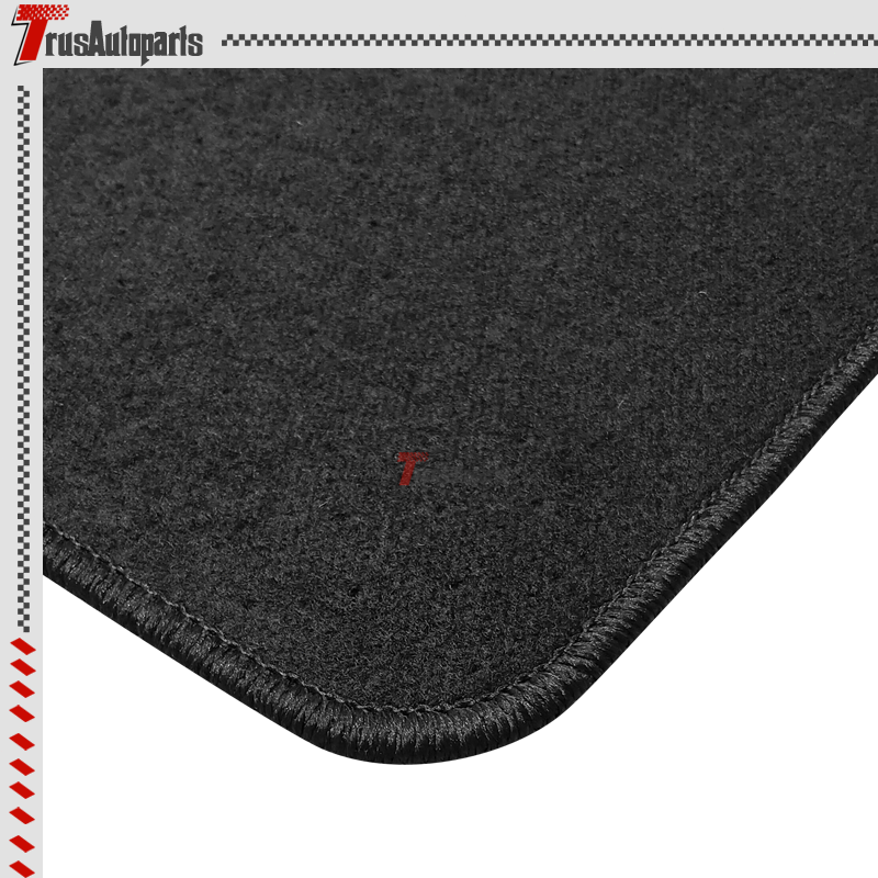 For 06-11 Civic 2/4Dr Floor Mats Front Rear Black Nylon Non-Slip Carpet ...