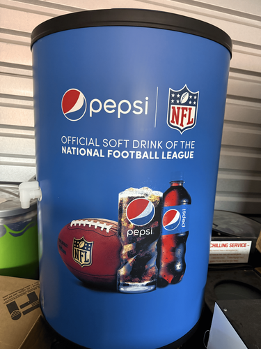 NFL Football PEPSI Super Insulated barrel Cooler With Blue Cover | eBay
