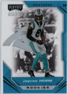 2021 Panini Chronicles - Playoff Momentum Jaycee Horn Rookie Card #PMR ...