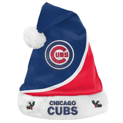 Chicago Cubs 2022 MLB Holiday Colorblock Santa Hat | eBay
