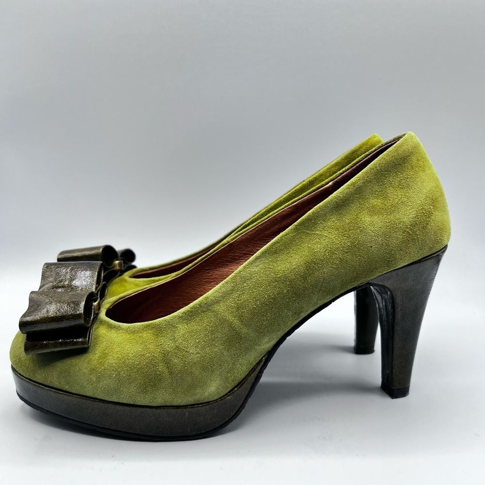 Anthropologie Miss Albright Philadelphia Green Suede/… - Gem