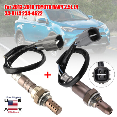 2PCS Upstream & Downstream Oxygen Sensor O2 For Toyota RAV4 2013-2018 2 ...