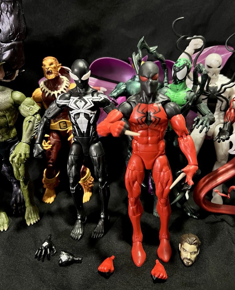 Hasbro 10 Marvel Legends Lot Lasher Poison Monster Venom Red Goblin ...