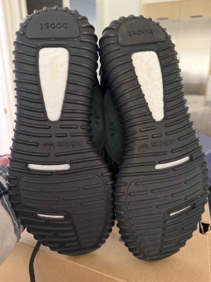 adidas Yeezy Boost 350 Pirate Black BB5350 Primeknit Men's Lace Up ...