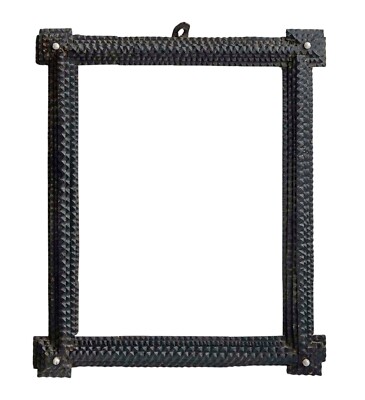 Picture Frames - Tramp Art Picture Frame Carved Wood