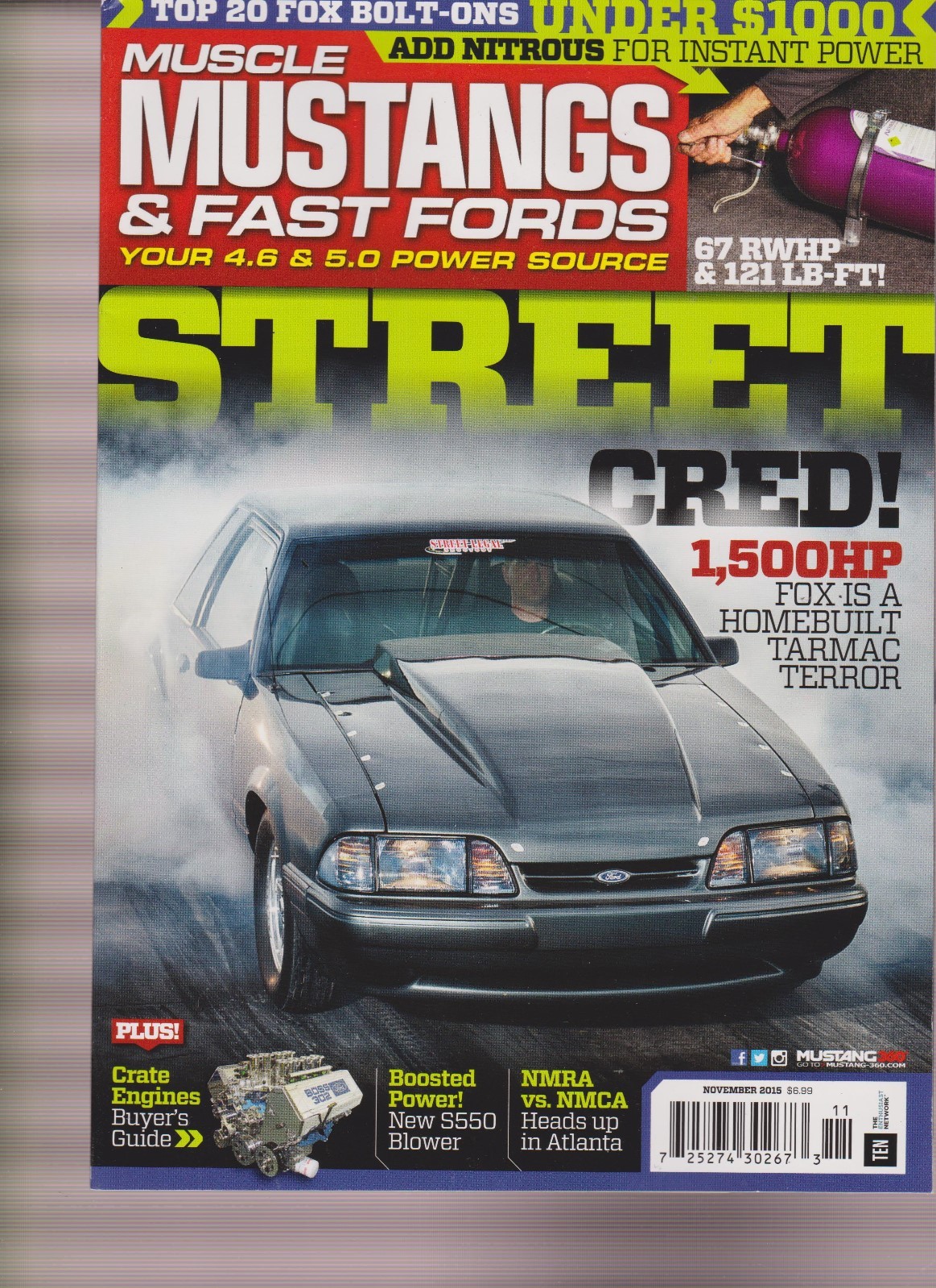 MUSCLE MUSTANGS & FAST FORDS MAGAZINE NOVEMBER 2015, NEW NO LABEL. | eBay